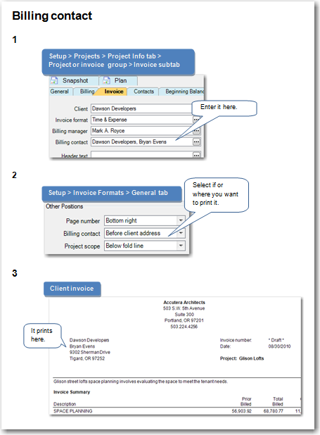 Setting up invoice groups