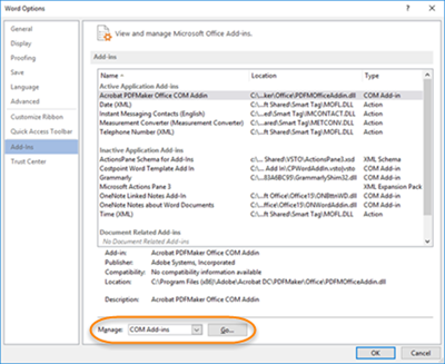 Install the Costpoint Word Template Add In