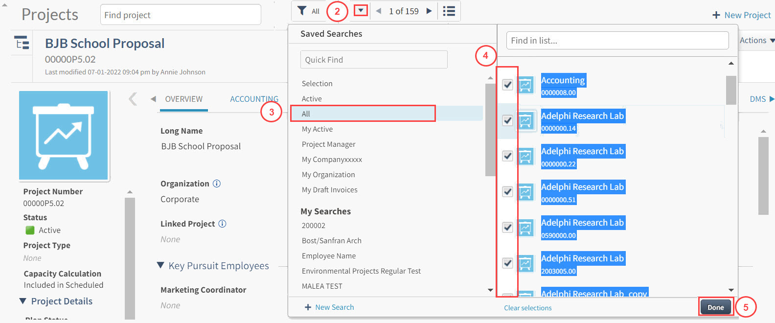 Example: Create an Ad Hoc Selection Search