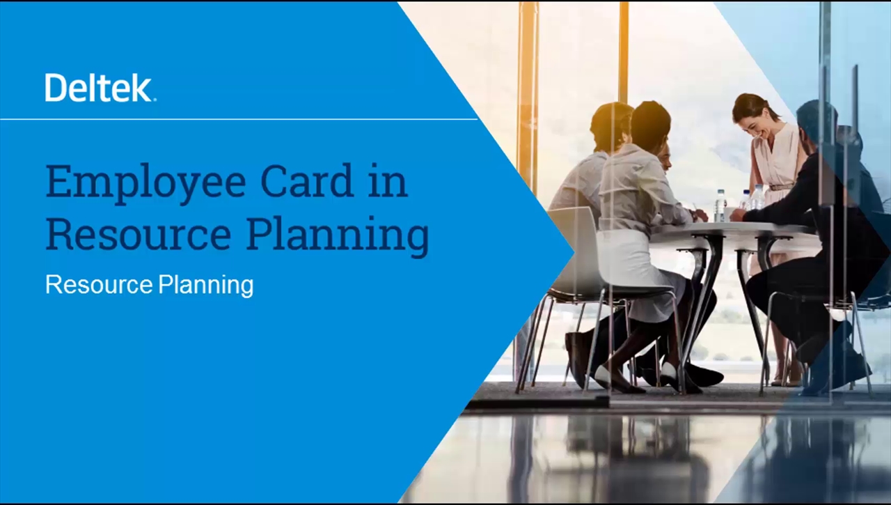 Resource Planning: Employee Card