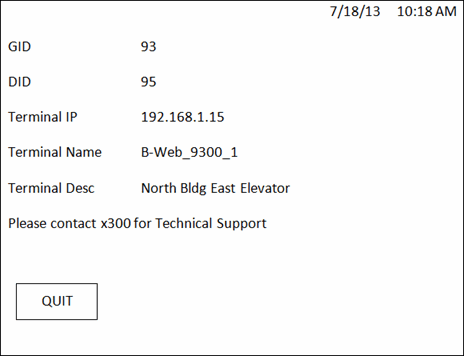 Help Button and Message on Terminal Login Screen