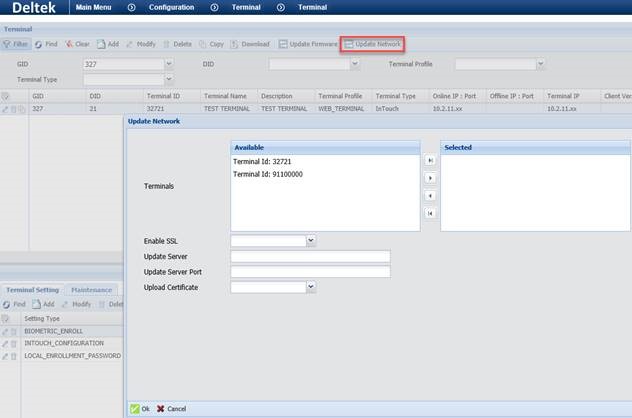 InTouch Terminals and Workforce AutoTime