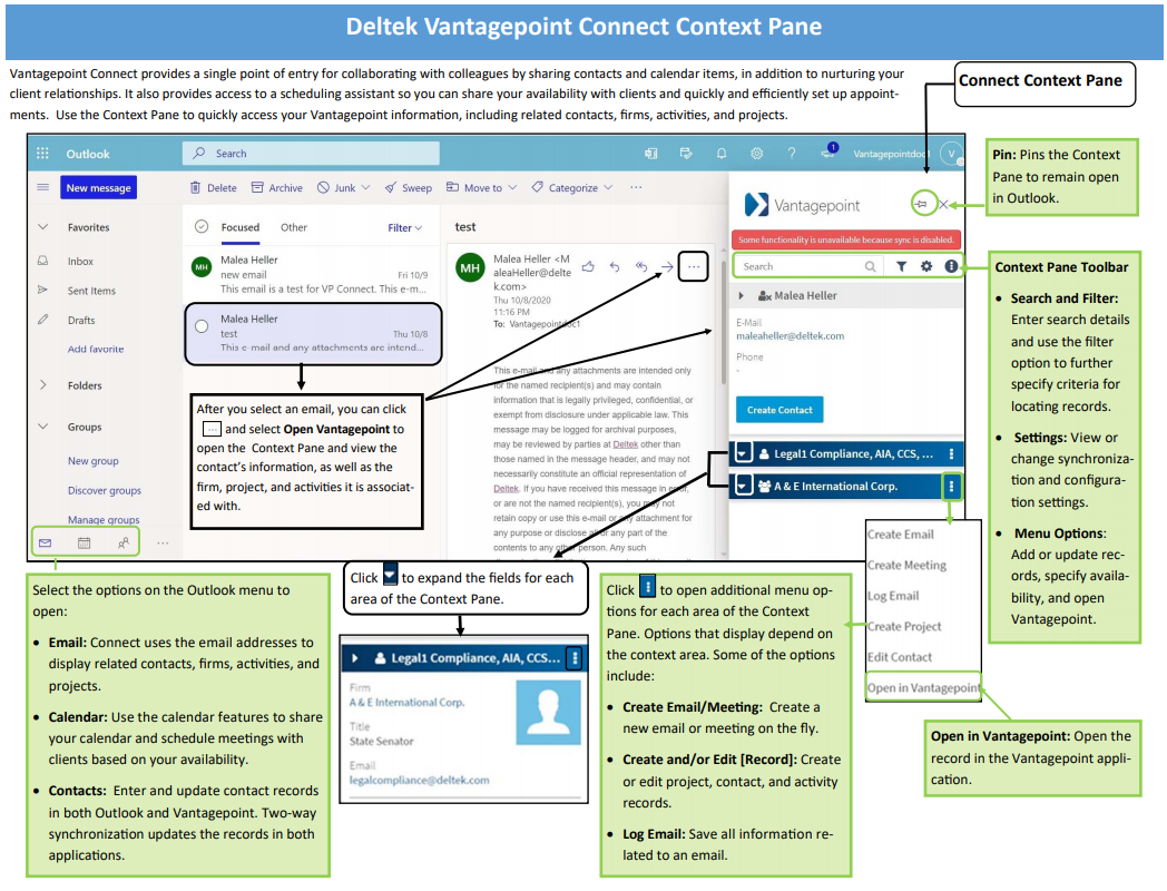 Context Pane Quick Reference